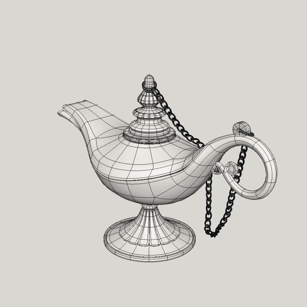 3D model Aladdin Lamp VR / AR / low-poly | CGTrader