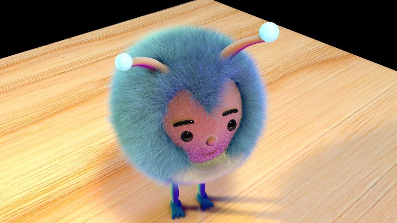 Hairy Character 3D model 3D printable | CGTrader