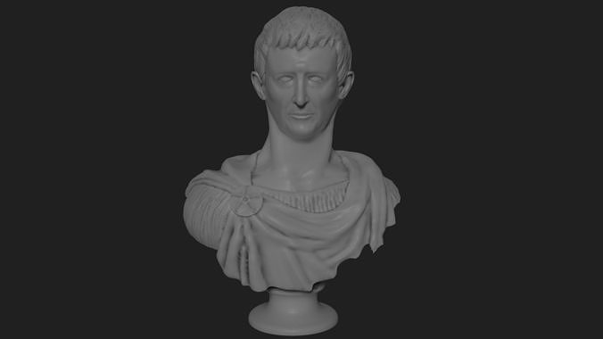 Caesar Claudius 3D model 3D printable | CGTrader