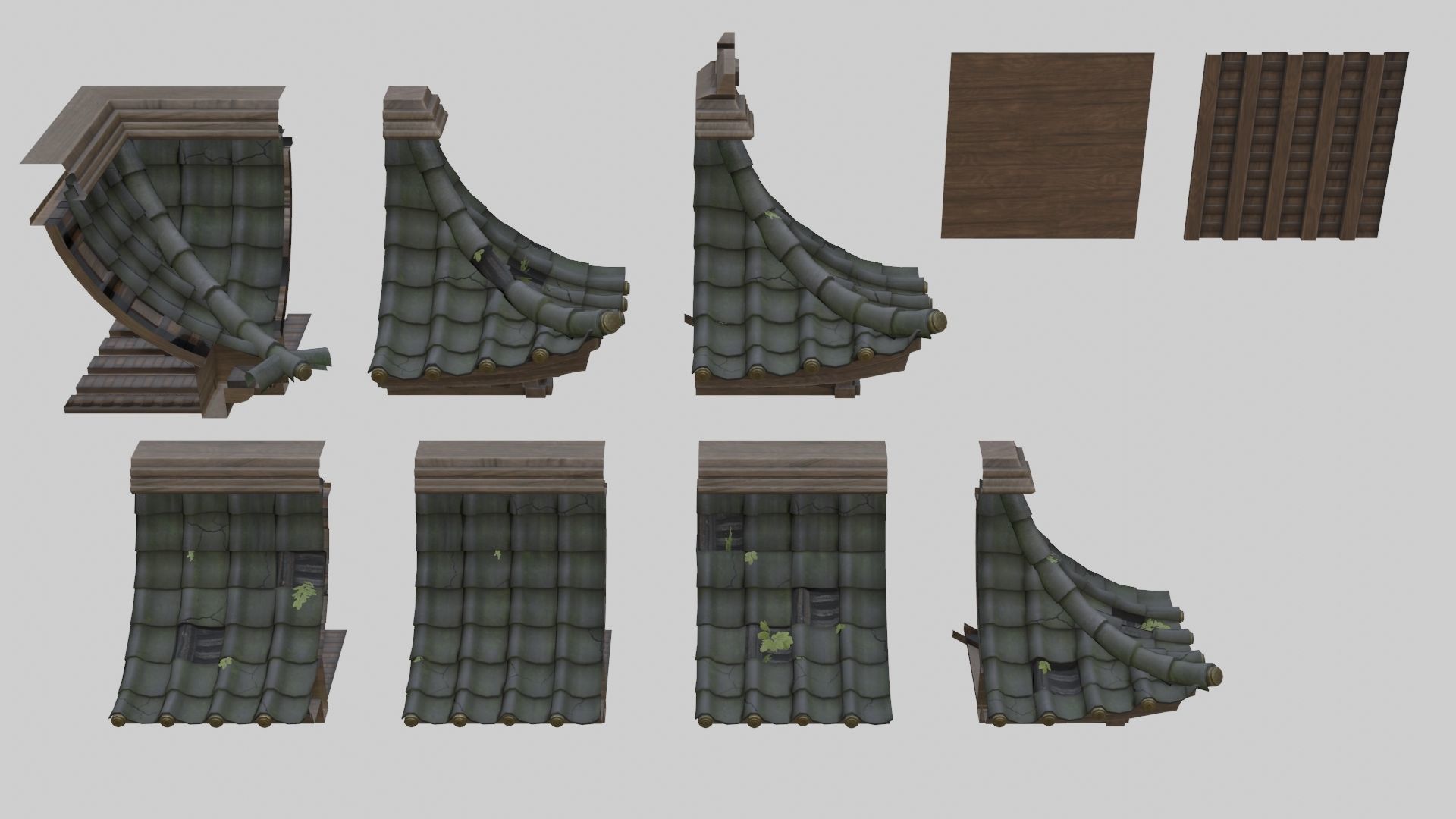 3D model Low Poly Modular Japanese House With PBR Materials VR / AR ...