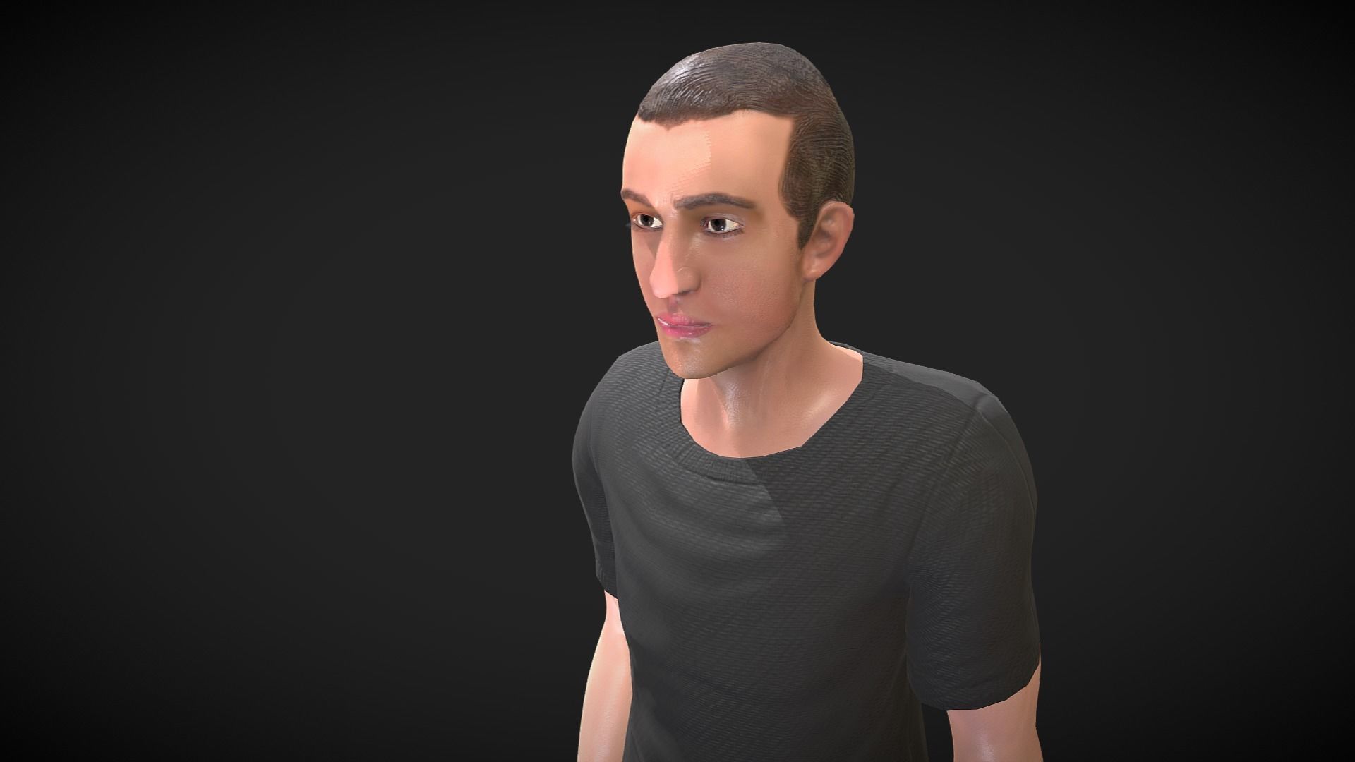 3D model VR - AR - Young Man - With Visemes VR / AR / low-poly rigged ...