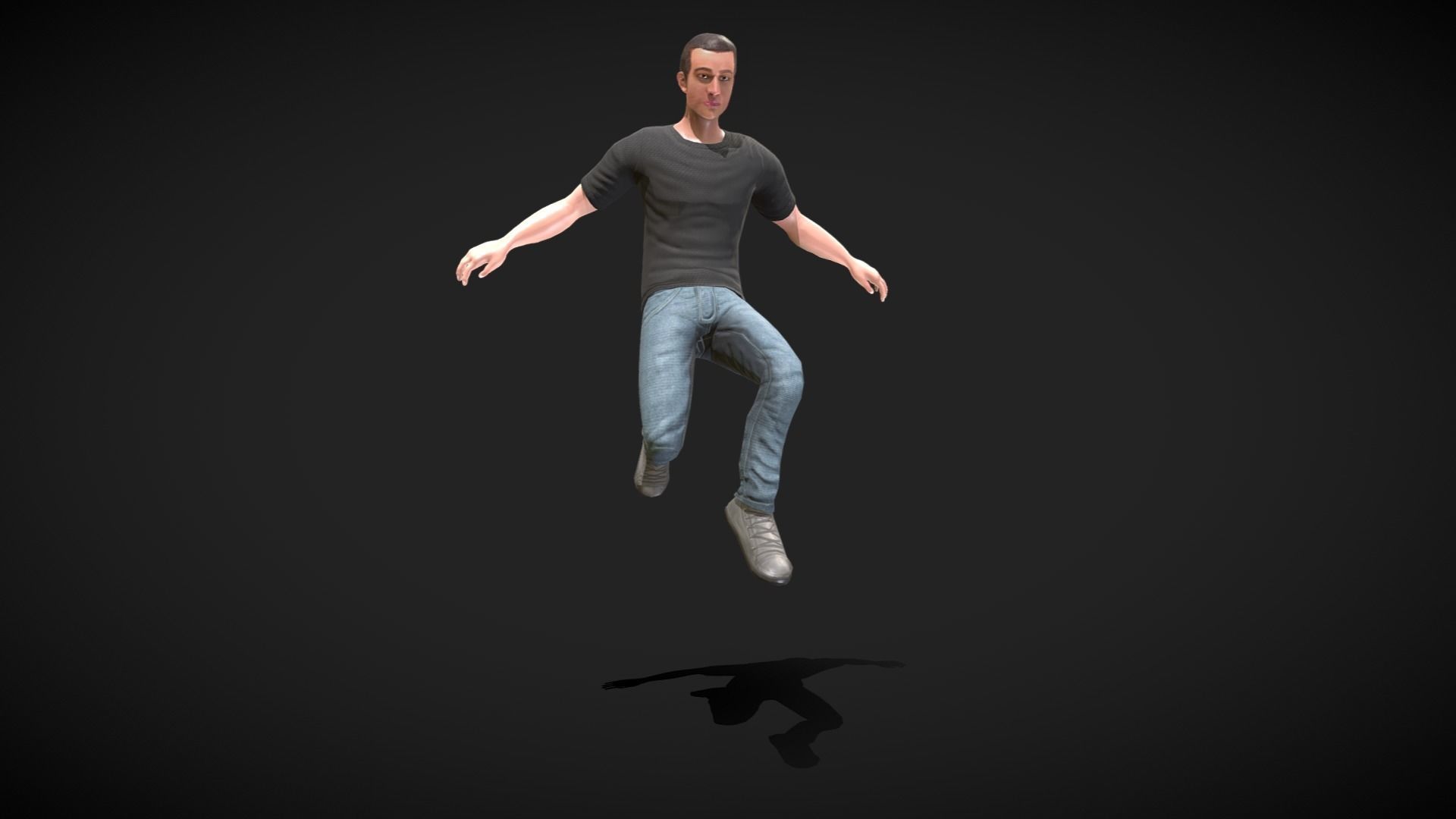 3D model VR - AR - Young Man - With Visemes VR / AR / low-poly rigged ...