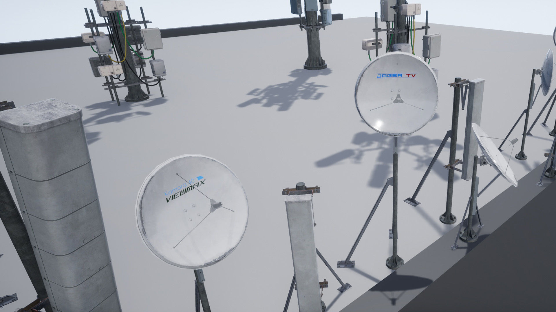 3D model Cellular TV Radio Antenna towers VR / AR / low-poly | CGTrader