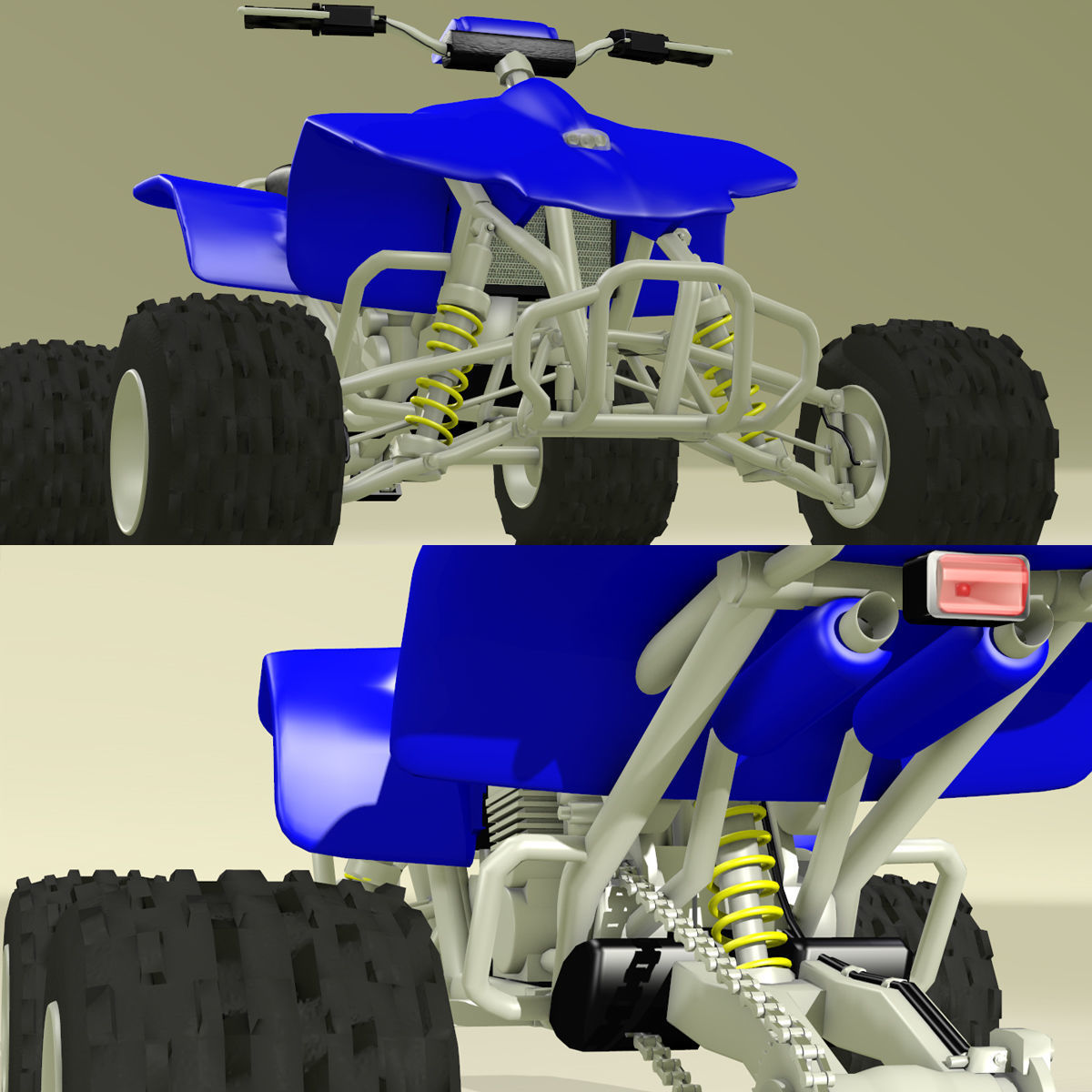 ATV Quad 3D model | CGTrader