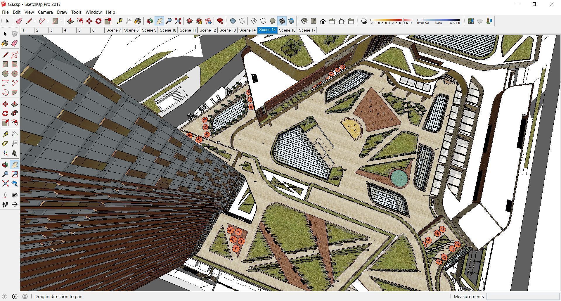 3D Sketchup architecture building commerical and office G3