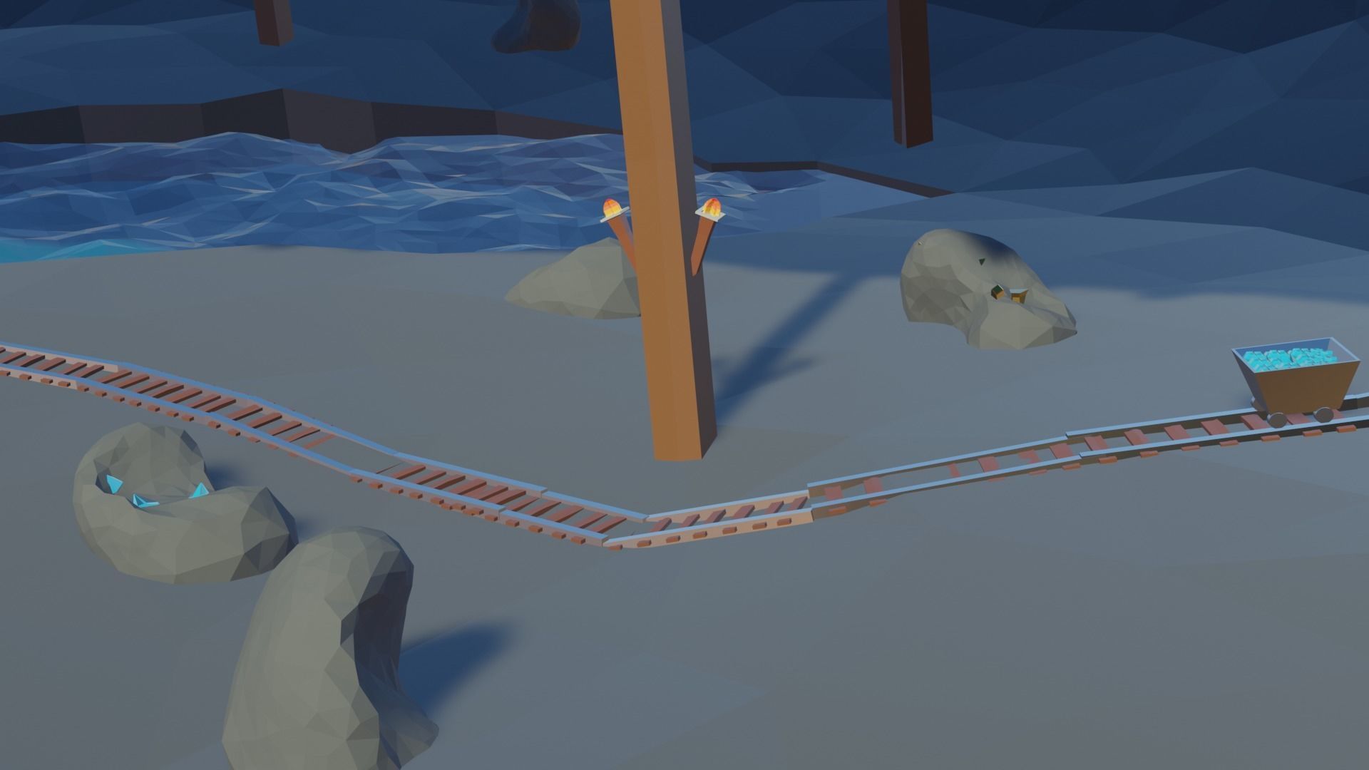 low poly terrain 3D model 3D printable | CGTrader