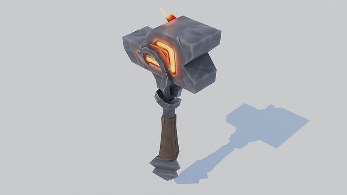 3D model Stylized one-handed mace VR / AR / low-poly | CGTrader