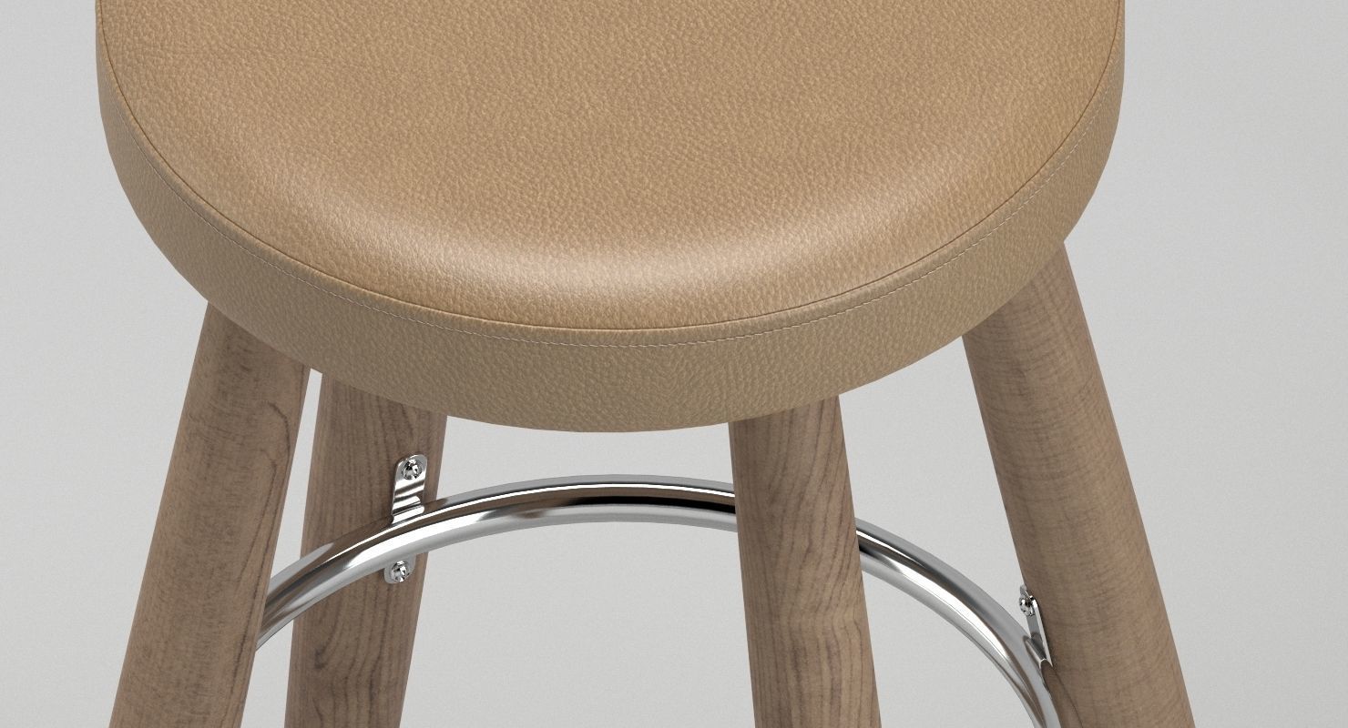 Hans Jorgensen Wegner CH56 CH58 Stool 3D model | CGTrader