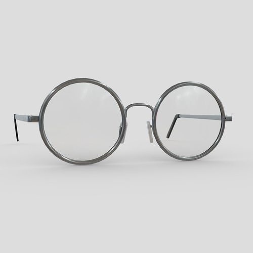 3D model Glasses 3 round VR / AR / low-poly | CGTrader