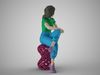Scowling Woman 3D model 3D printable | CGTrader