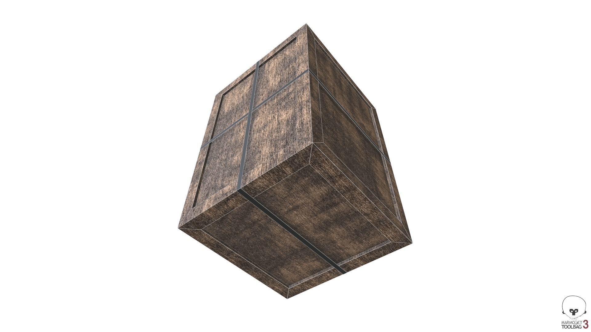 3D model Low Poly Wooden Crate 4 VR / AR / low-poly | CGTrader