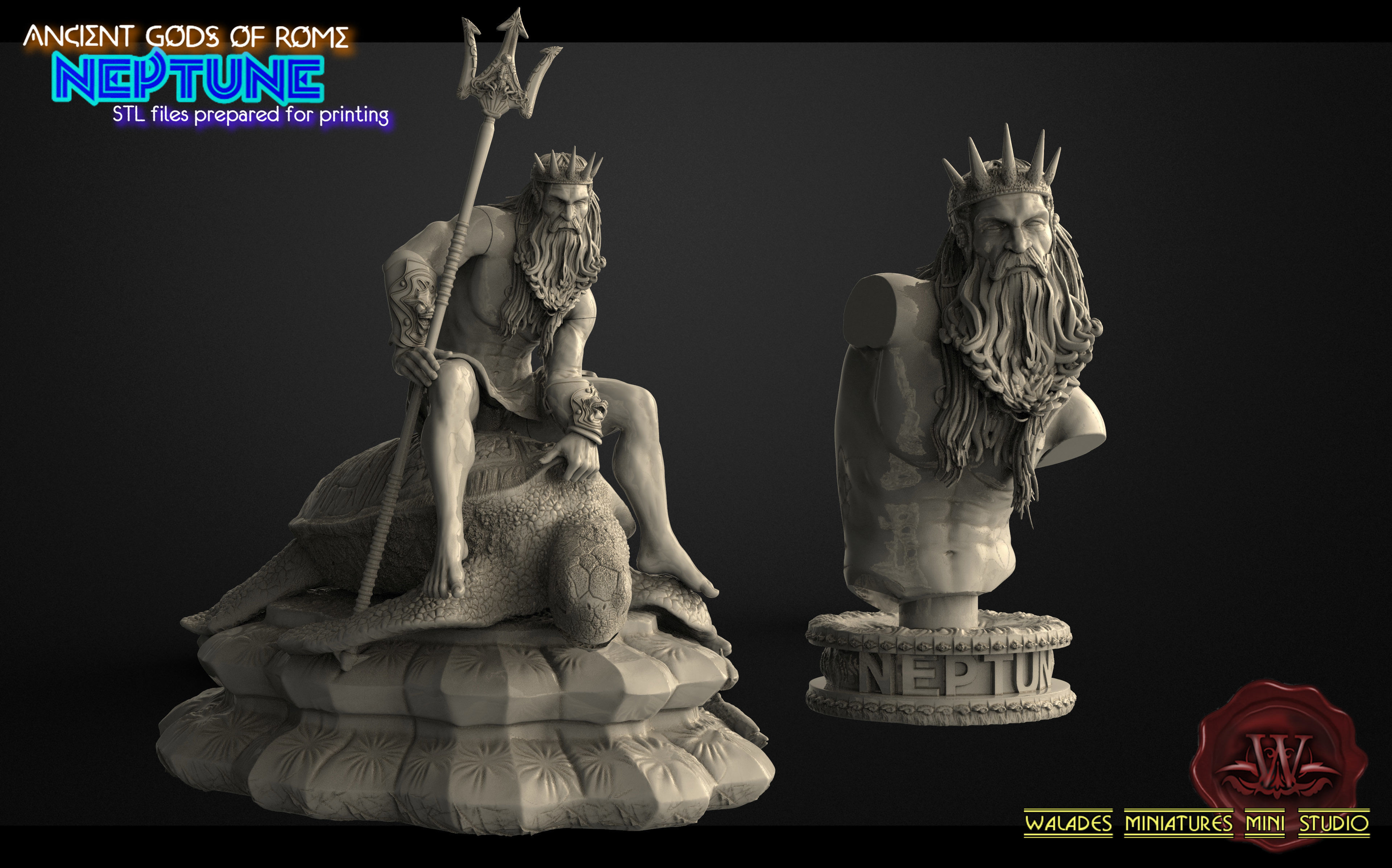 miniatures Neptune 3D print model | CGTrader