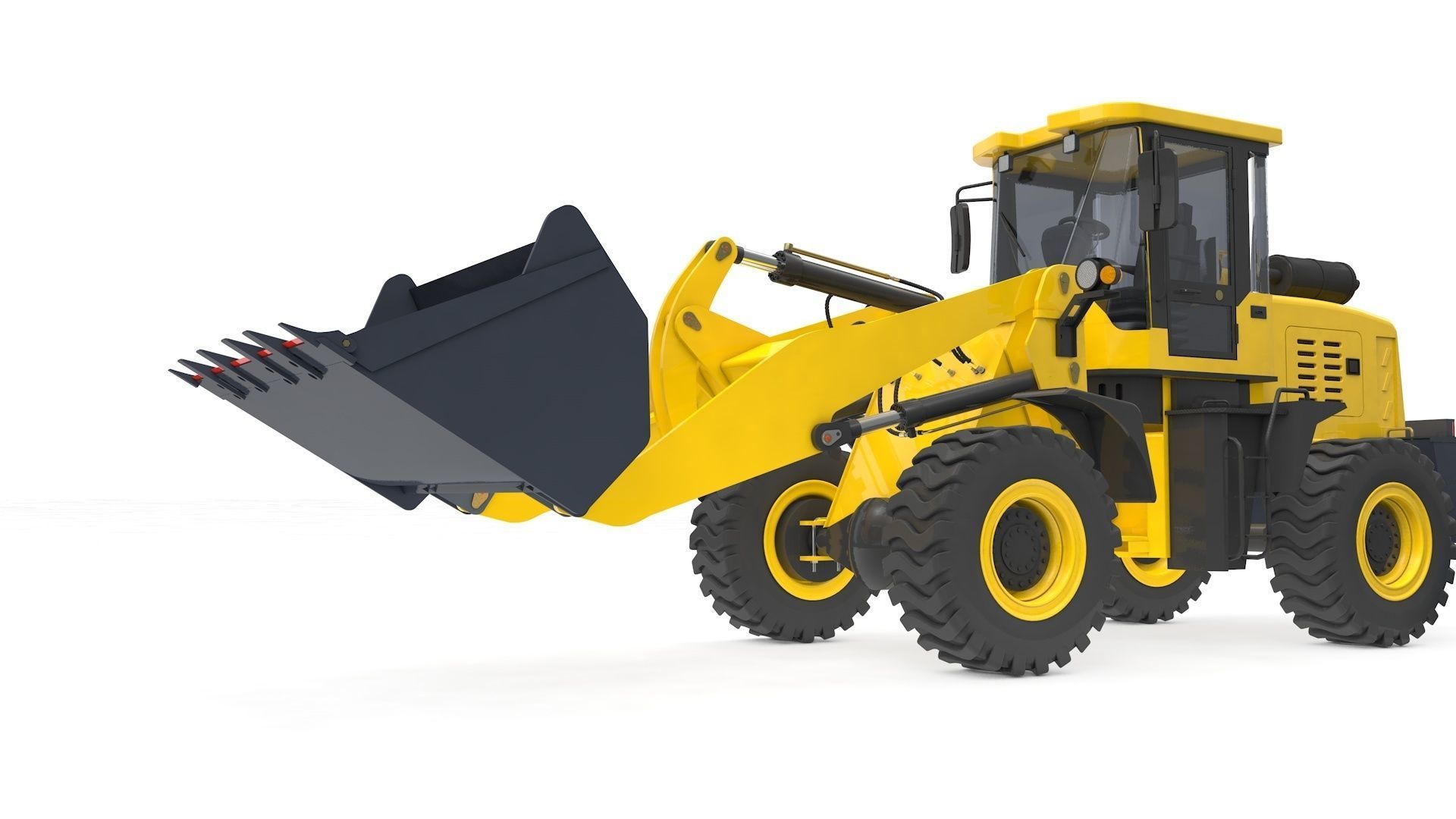 Wheel Loader Rigged and Animated 3D model animated rigged | CGTrader