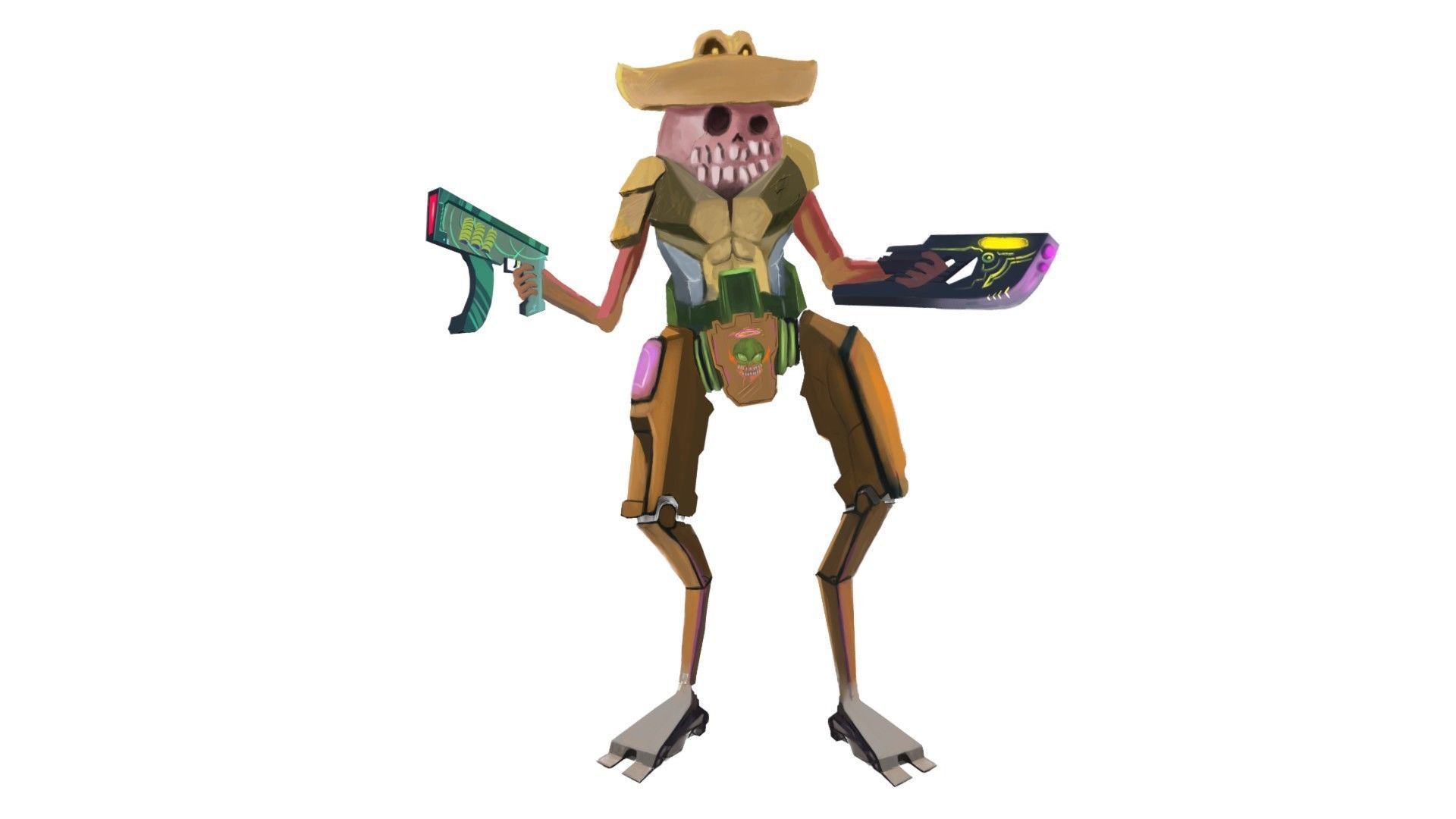 Cowboy robot 3D model | CGTrader