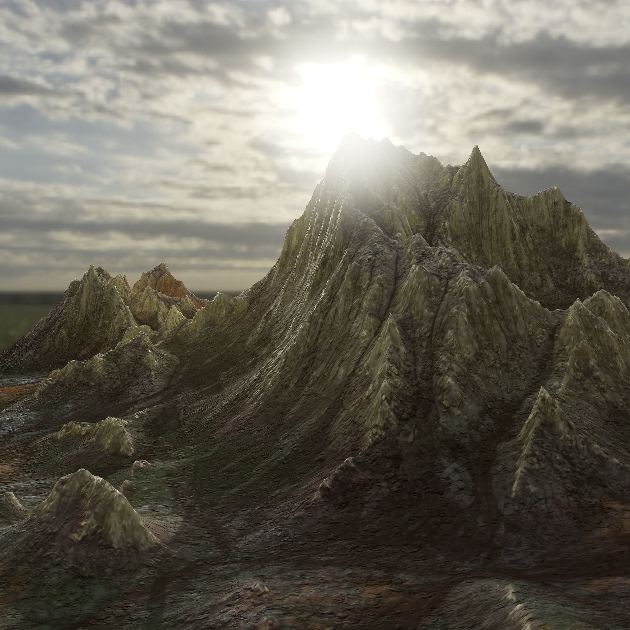 3D model Mountain Landscape Rocky VR / AR / low-poly | CGTrader