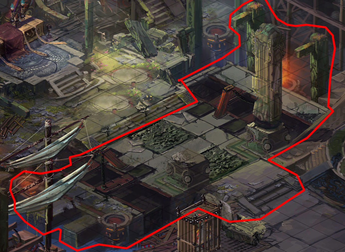 Horde - broken stone platform 3D model | CGTrader