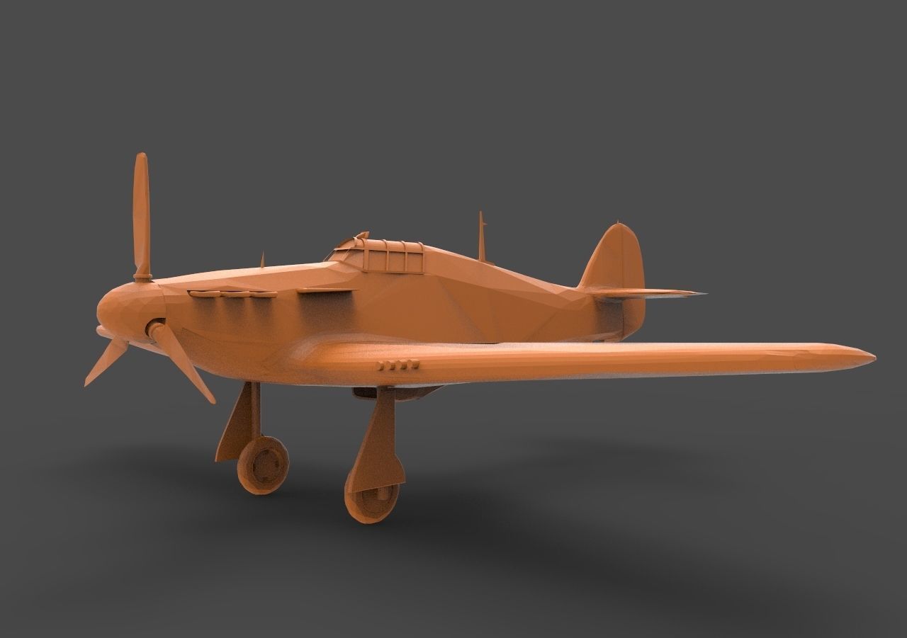 Hawker Hurricane 3D print model | CGTrader