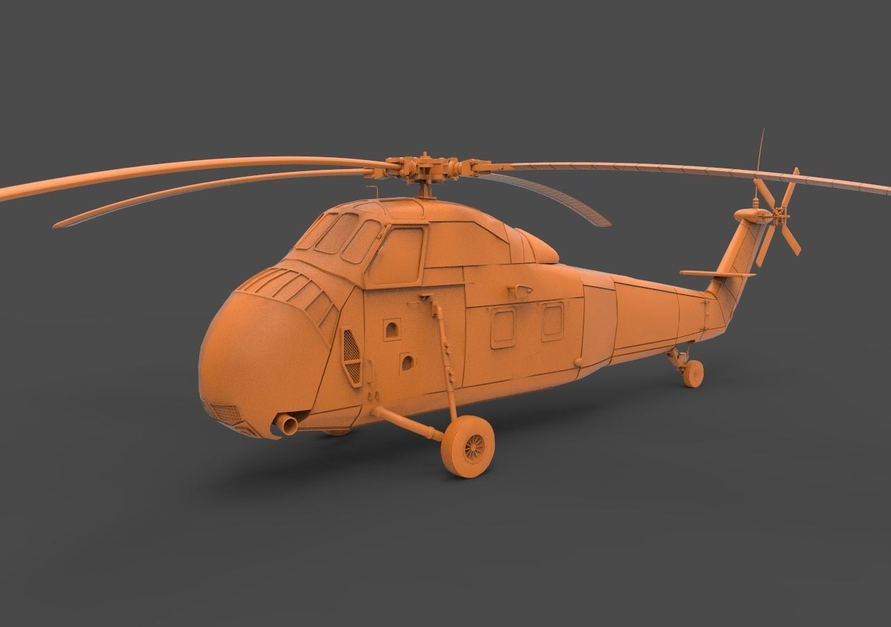 Sikorsky H-34 3D model 3D printable | CGTrader