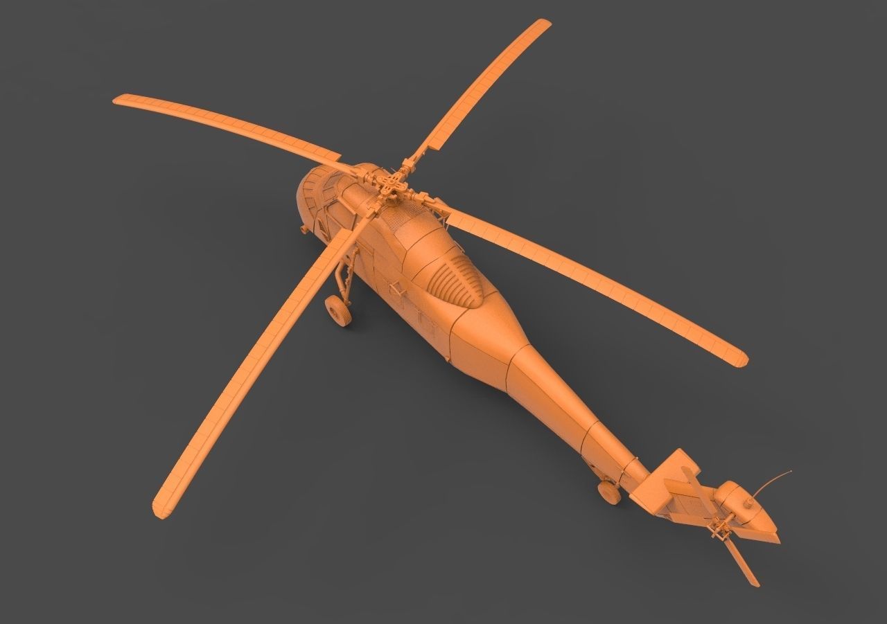 Sikorsky H-34 3D model 3D printable | CGTrader