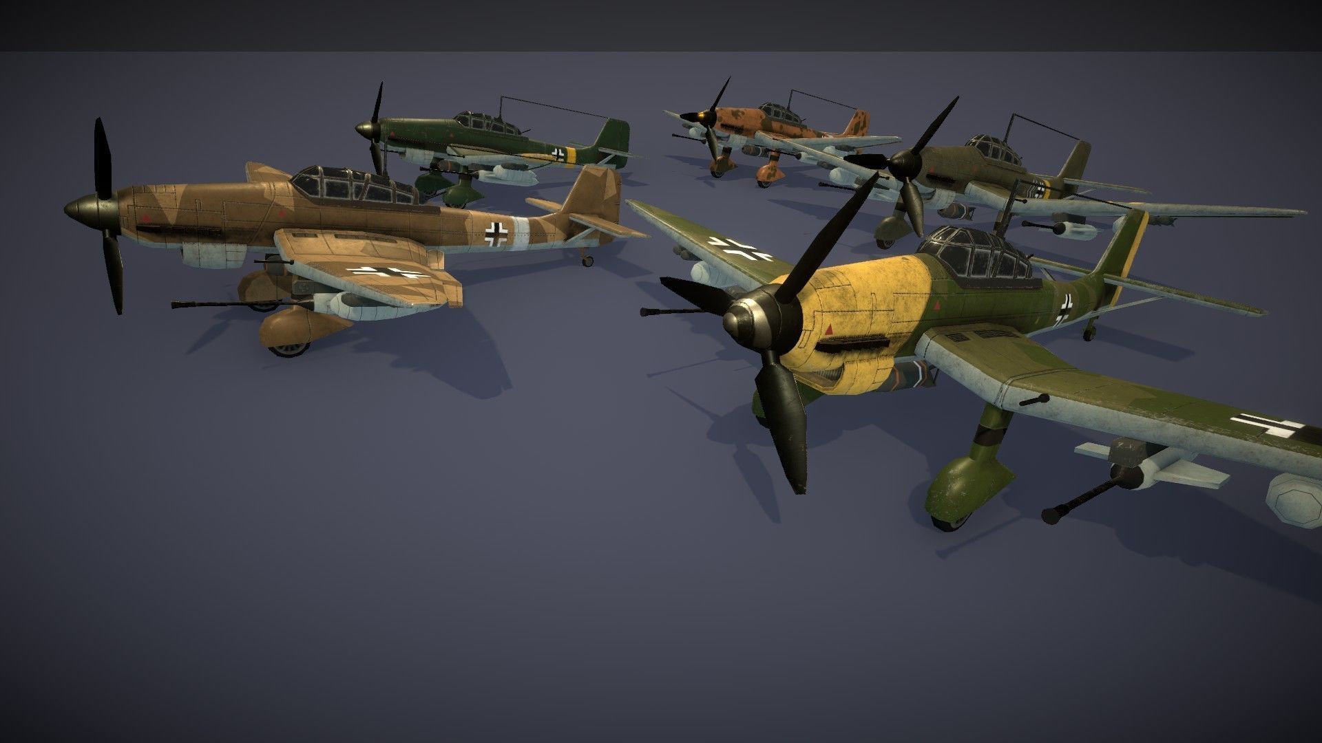 3D model Junkers JU-87 Stuka VR / AR / low-poly | CGTrader