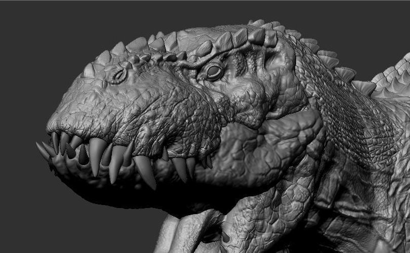 V Rex Head Sculpt Project 3D model | CGTrader