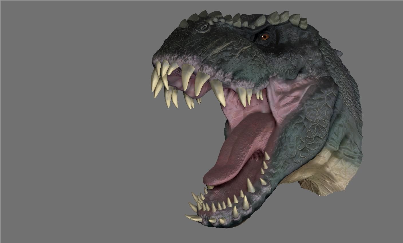 V Rex Head Sculpt Project 3D model | CGTrader