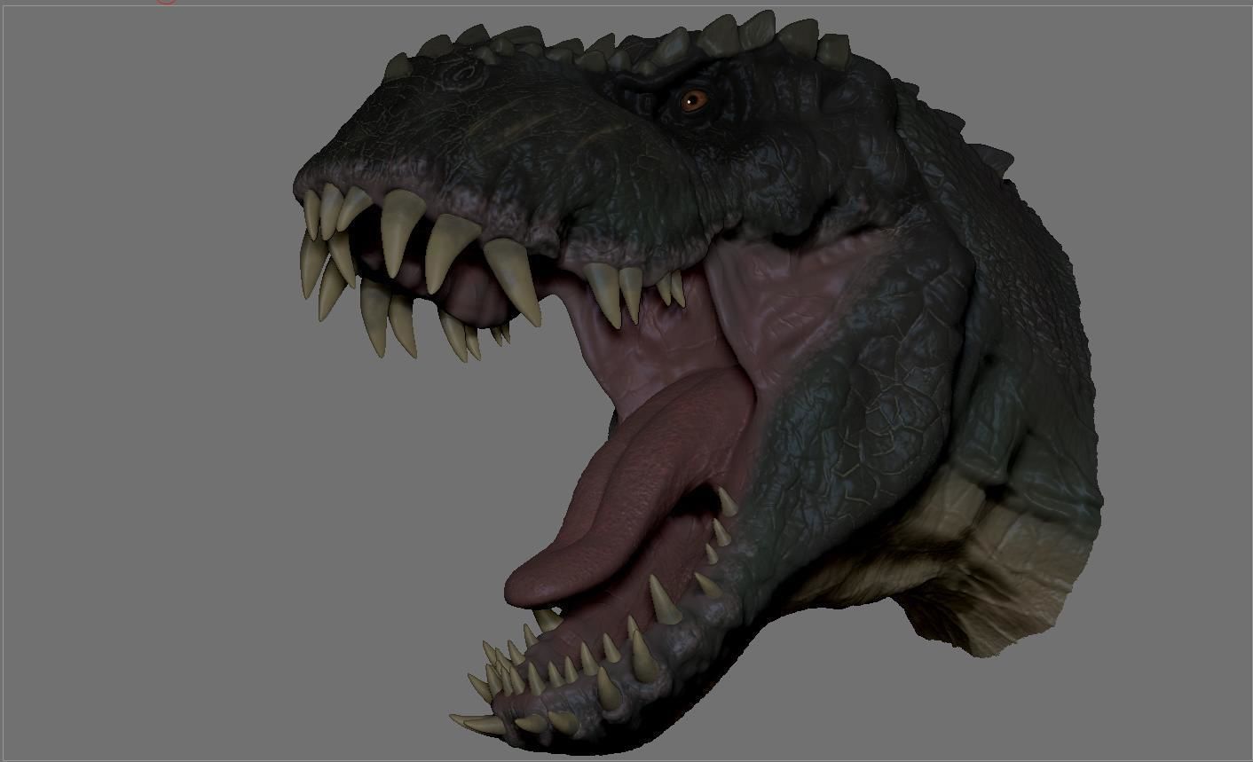 V Rex Head Sculpt Project 3D model | CGTrader