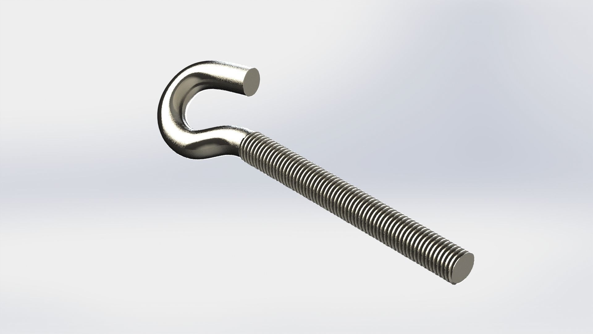 Hook Anchor Bolt - SolidWorks 3D model | CGTrader