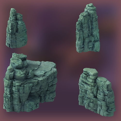 Terrain - Stone 07 3D model | CGTrader