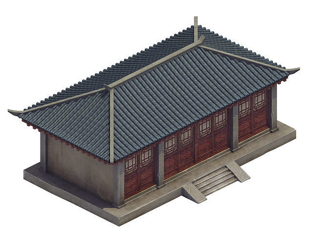 Heyang City Palace - side hall 3D model | CGTrader