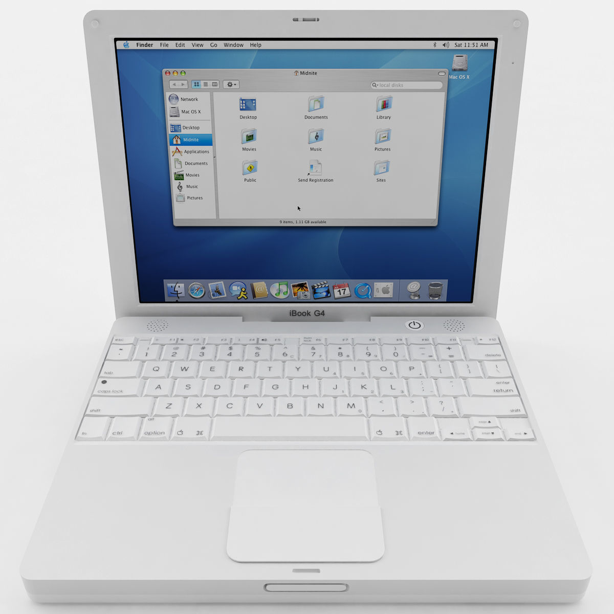 iBook G4 3D model | CGTrader