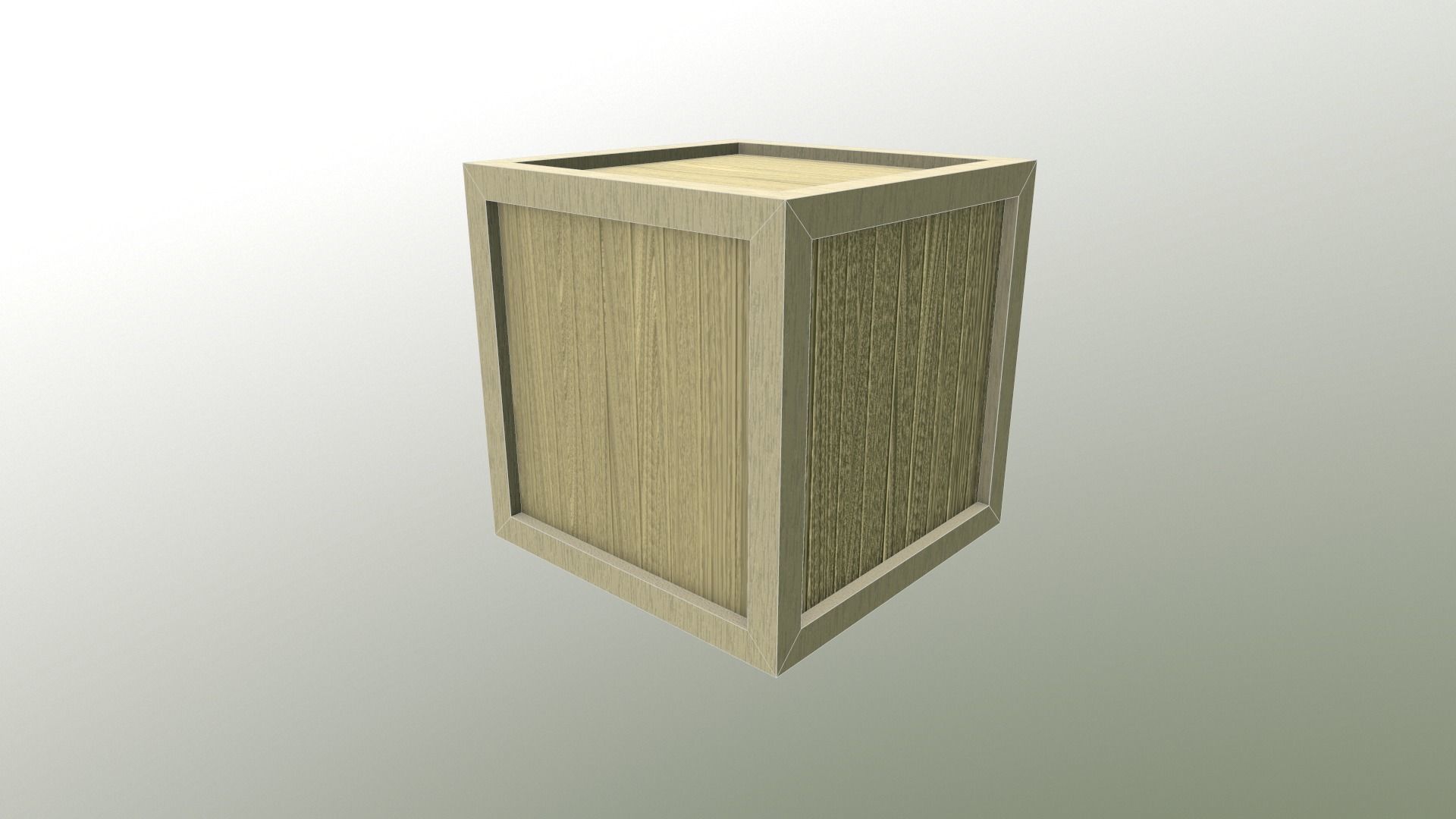 3D model Low Poly Wooden Crate 6 VR / AR / low-poly | CGTrader