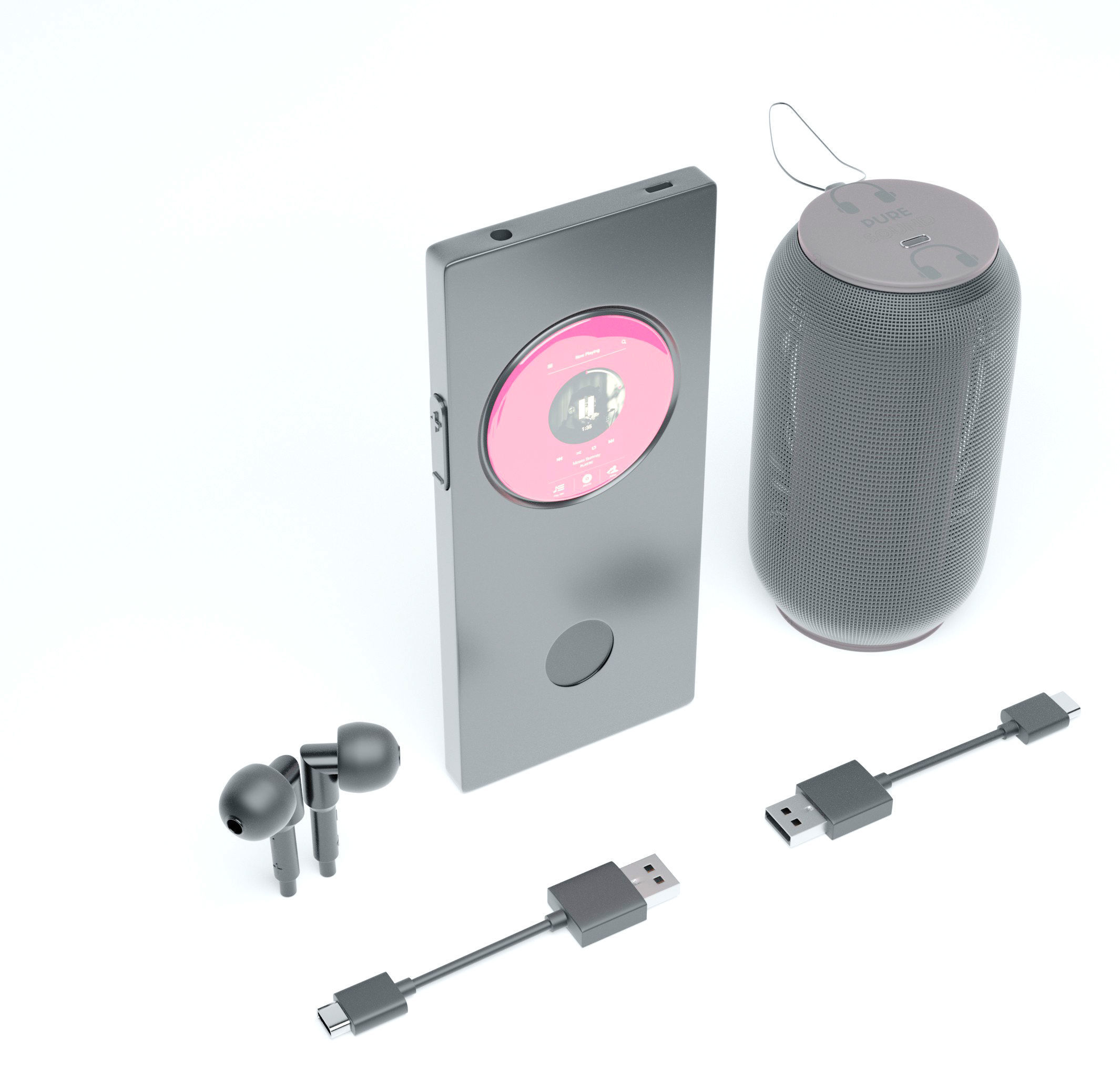 mp3 player walkman 3D model | CGTrader