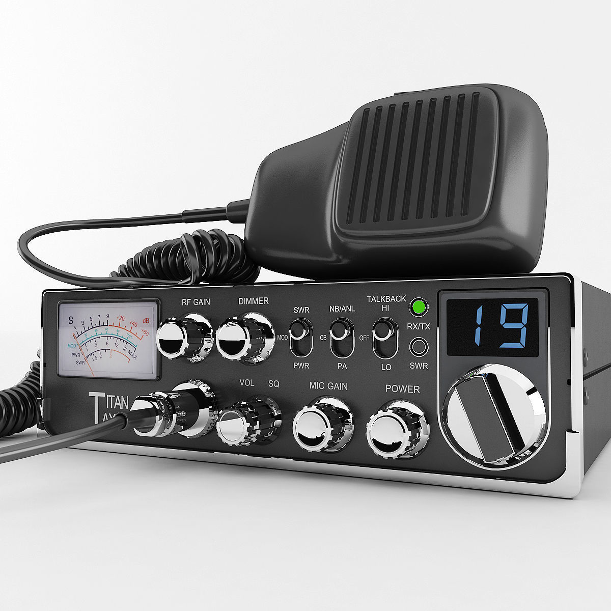 Mobile CB Radio 3D model | CGTrader