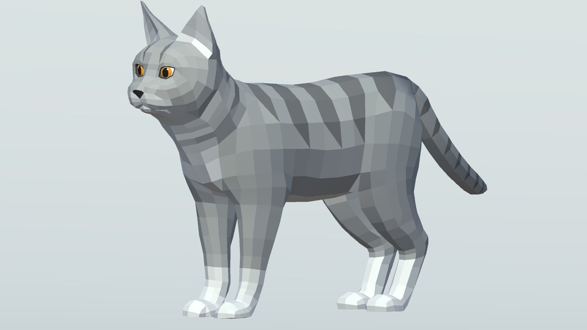 3D model LowPoly Cats pack VR / AR / low-poly rigged animated | CGTrader
