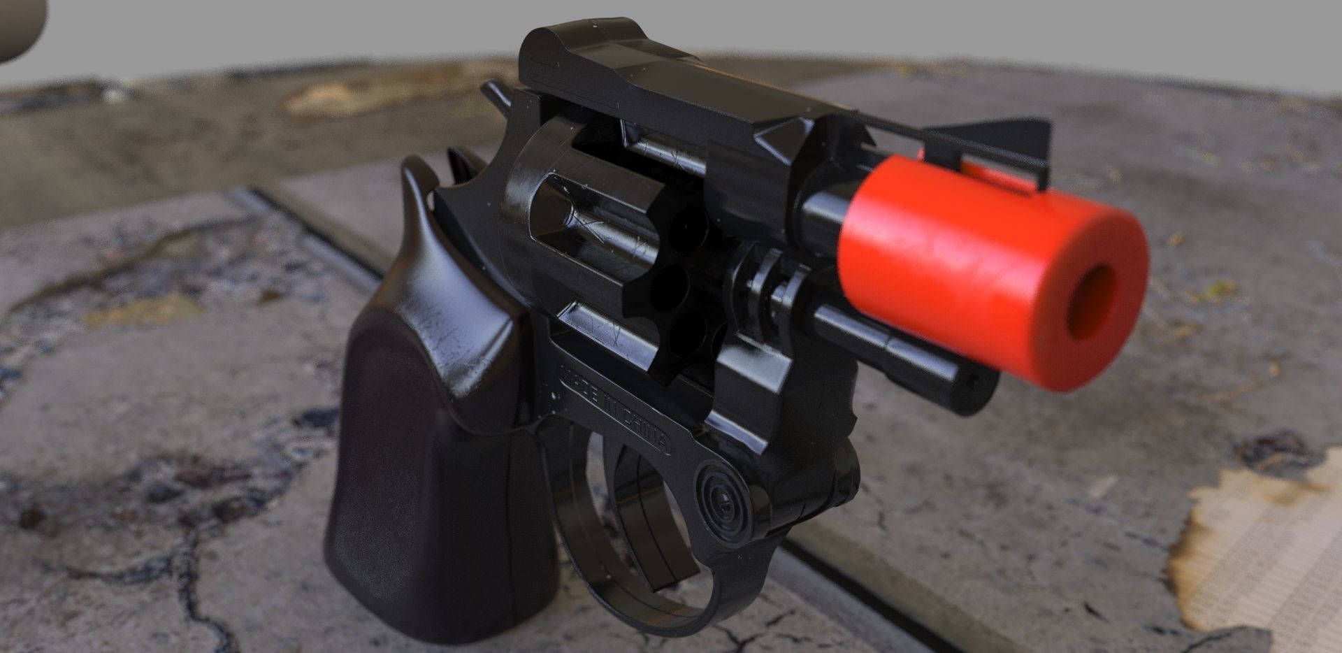 PBR Toy Cap Gun 3D model | CGTrader