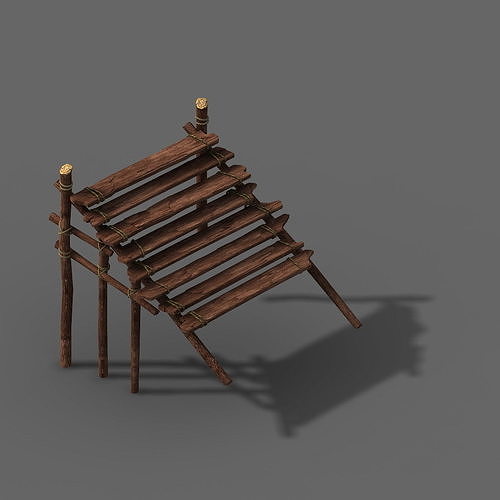 Building - wood ladder 2 3D model | CGTrader