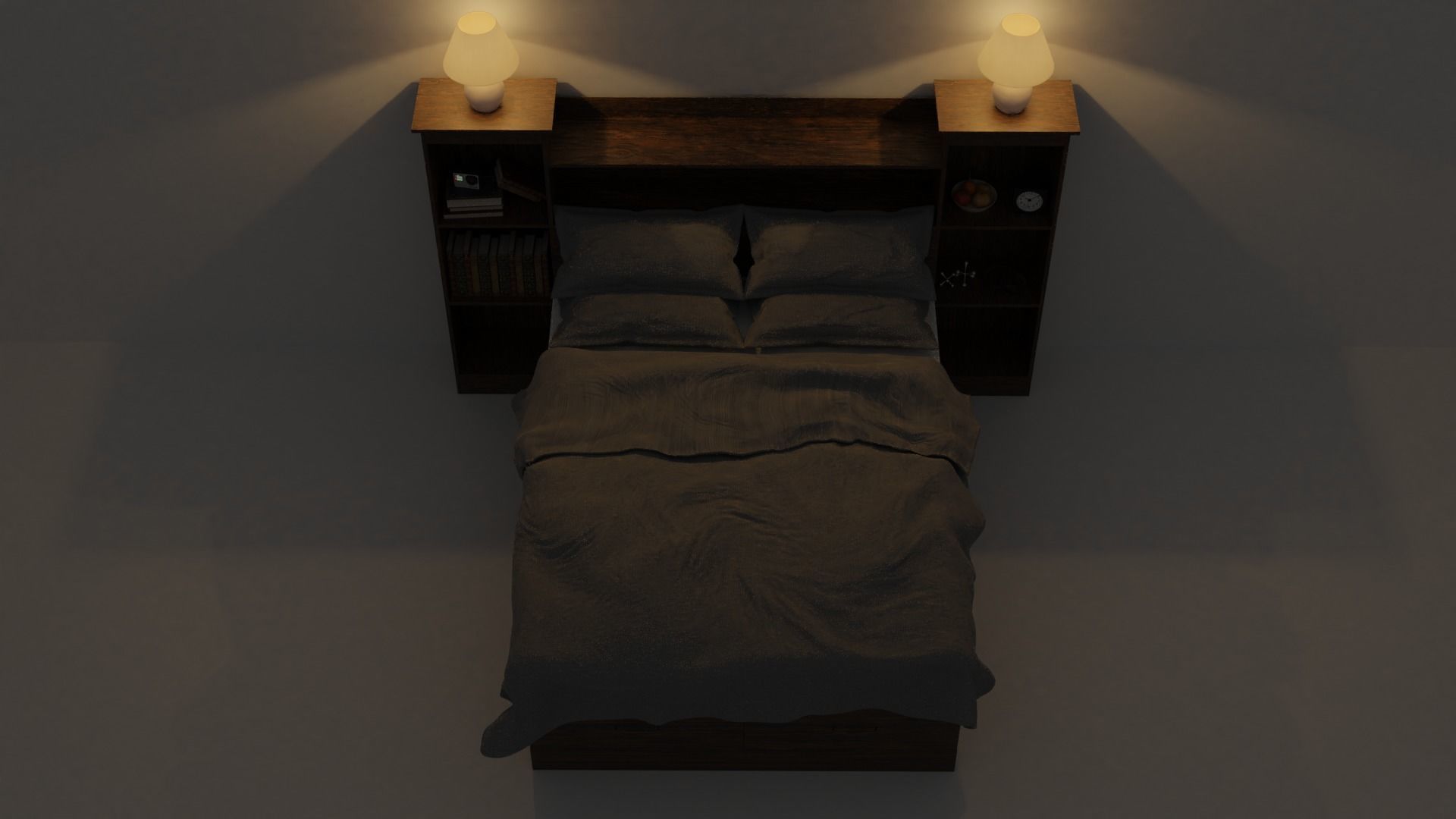 Double Bed free 3D model | CGTrader