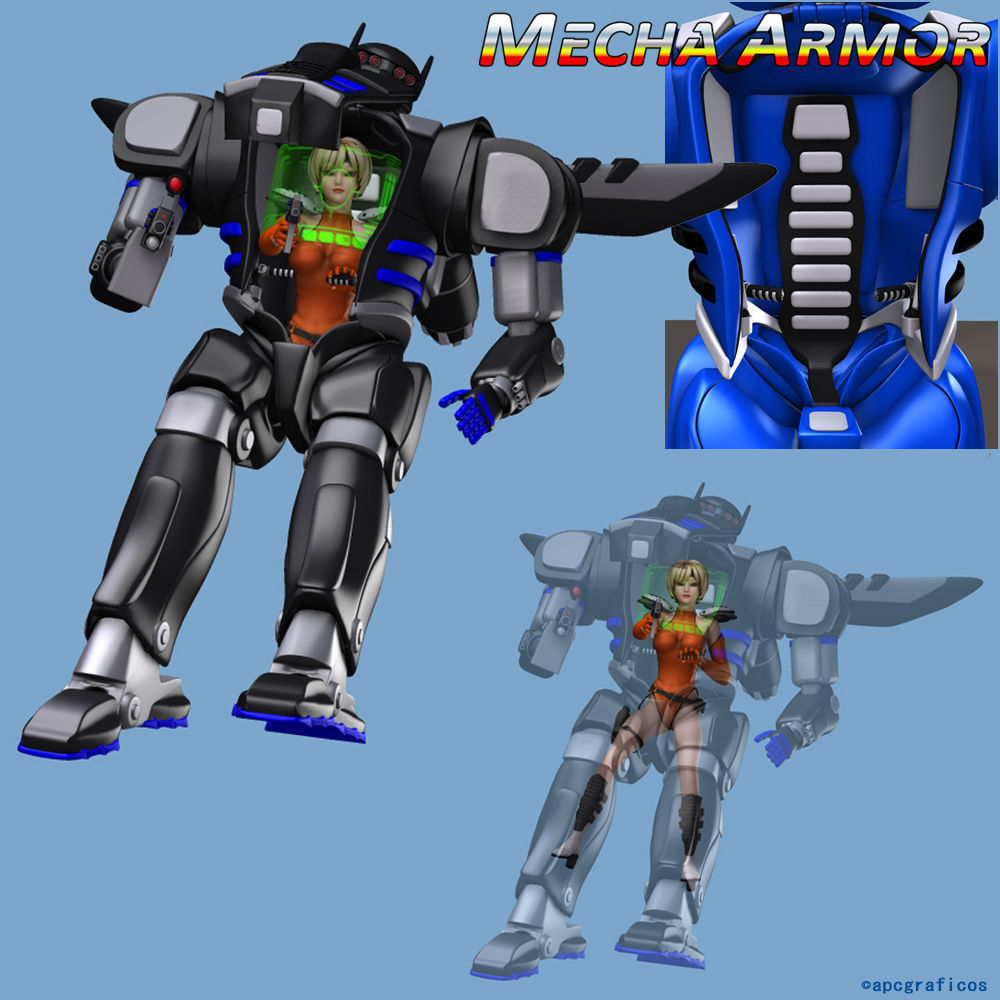 Mecha Armor 3D model | CGTrader