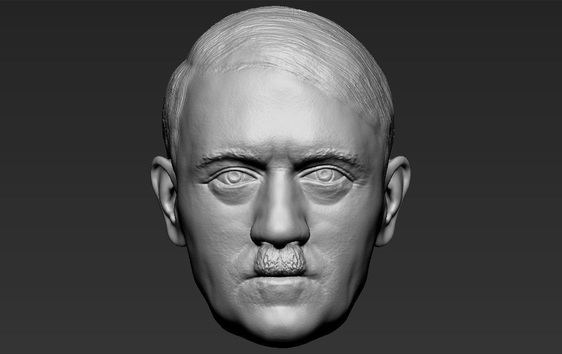 Adolf Hitler head 3D printing ready stl obj formats 3D model 3D ...
