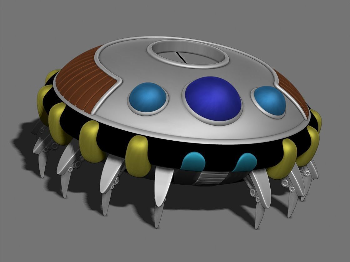 Frieza Spaceship - Dragon Ball 3D model 3D printable | CGTrader