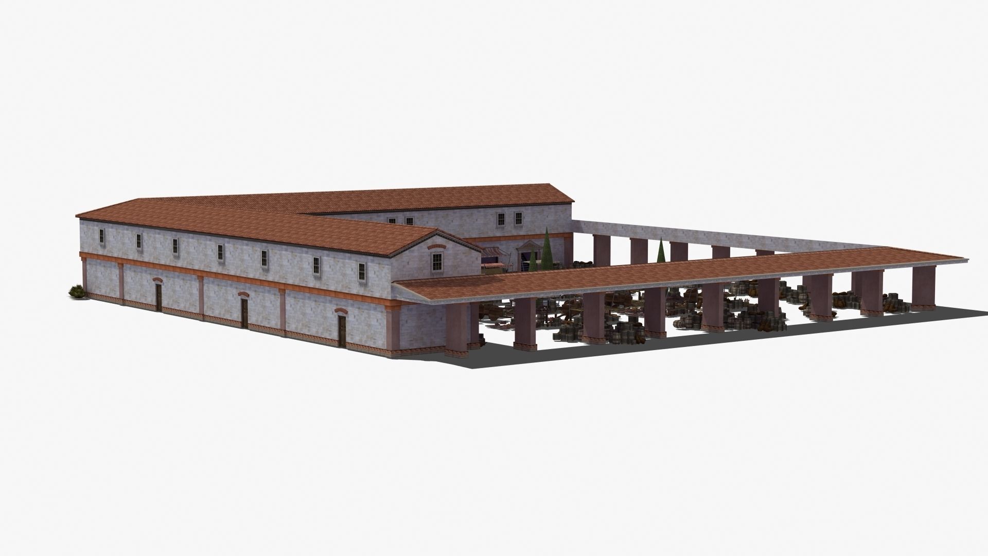 Ancient Marketplace 3D model | CGTrader