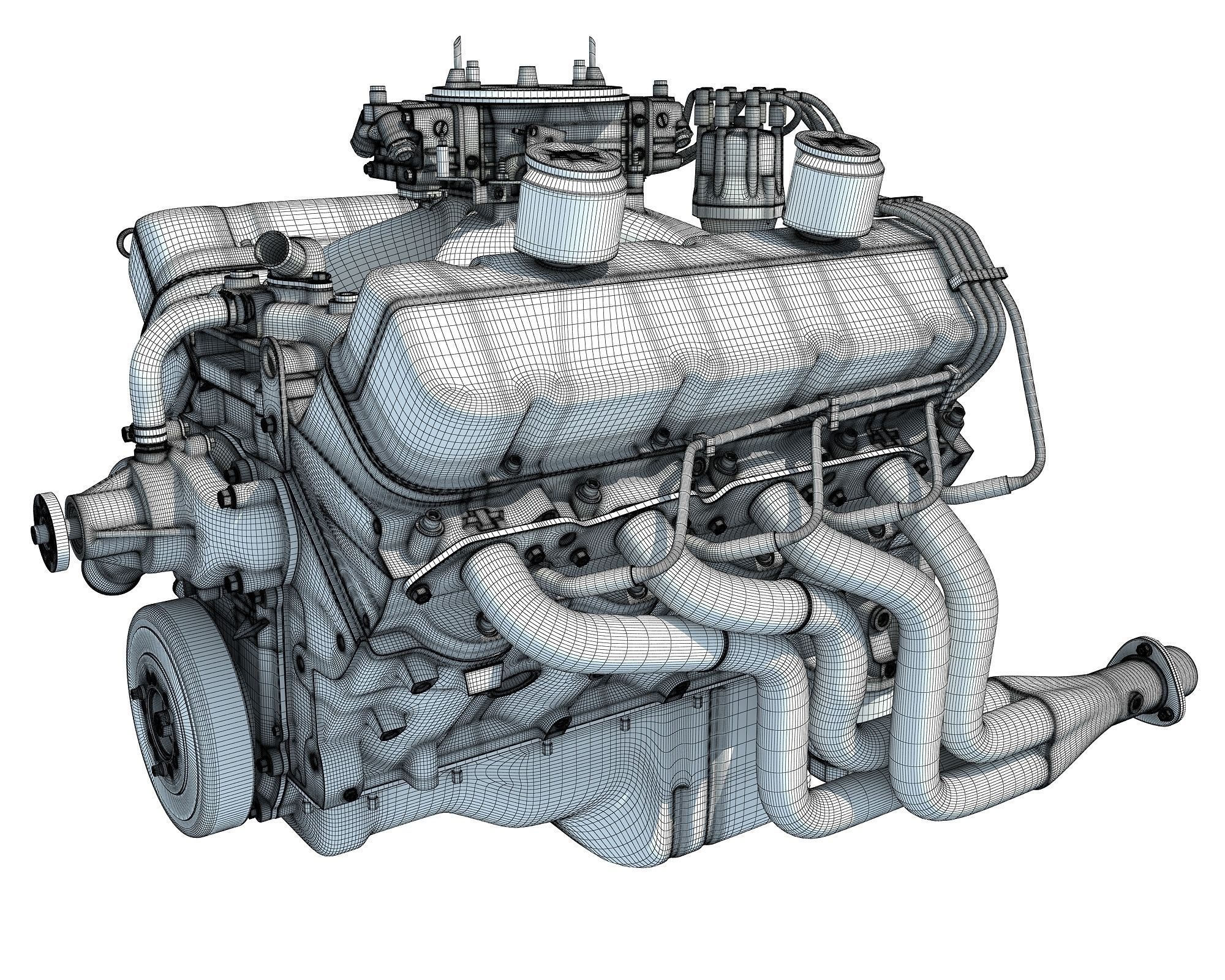 V8 Engine 3D model | CGTrader