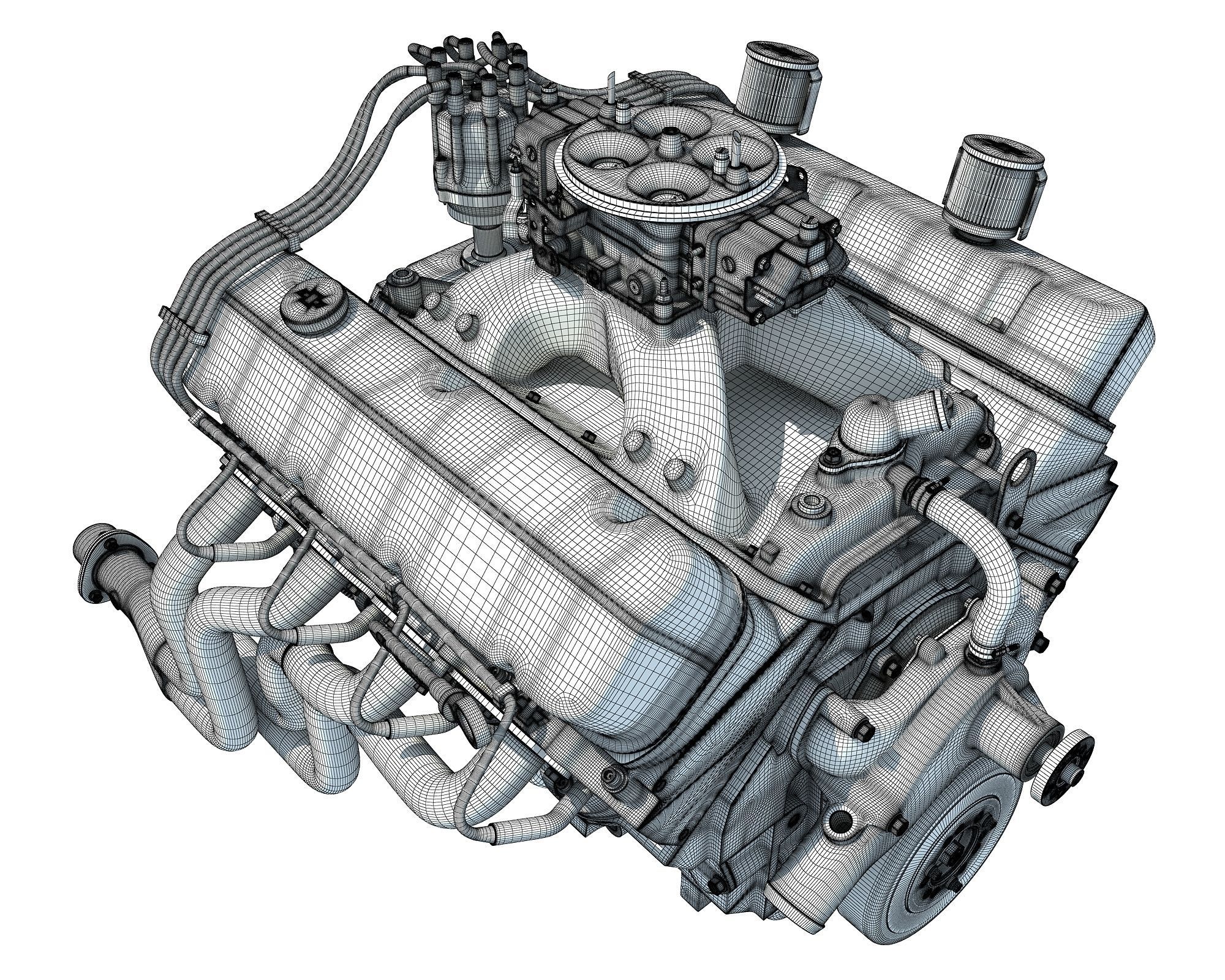 V8 Engine 3D model | CGTrader