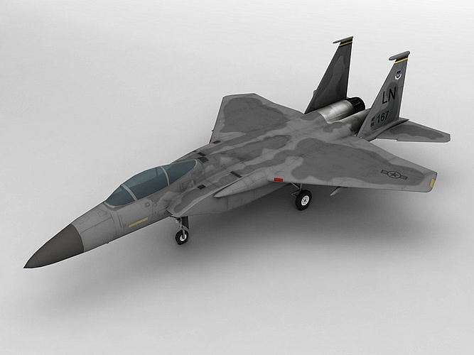 3D model F-15C Eagle Military Jet Aircraft VR / AR / low-poly | CGTrader