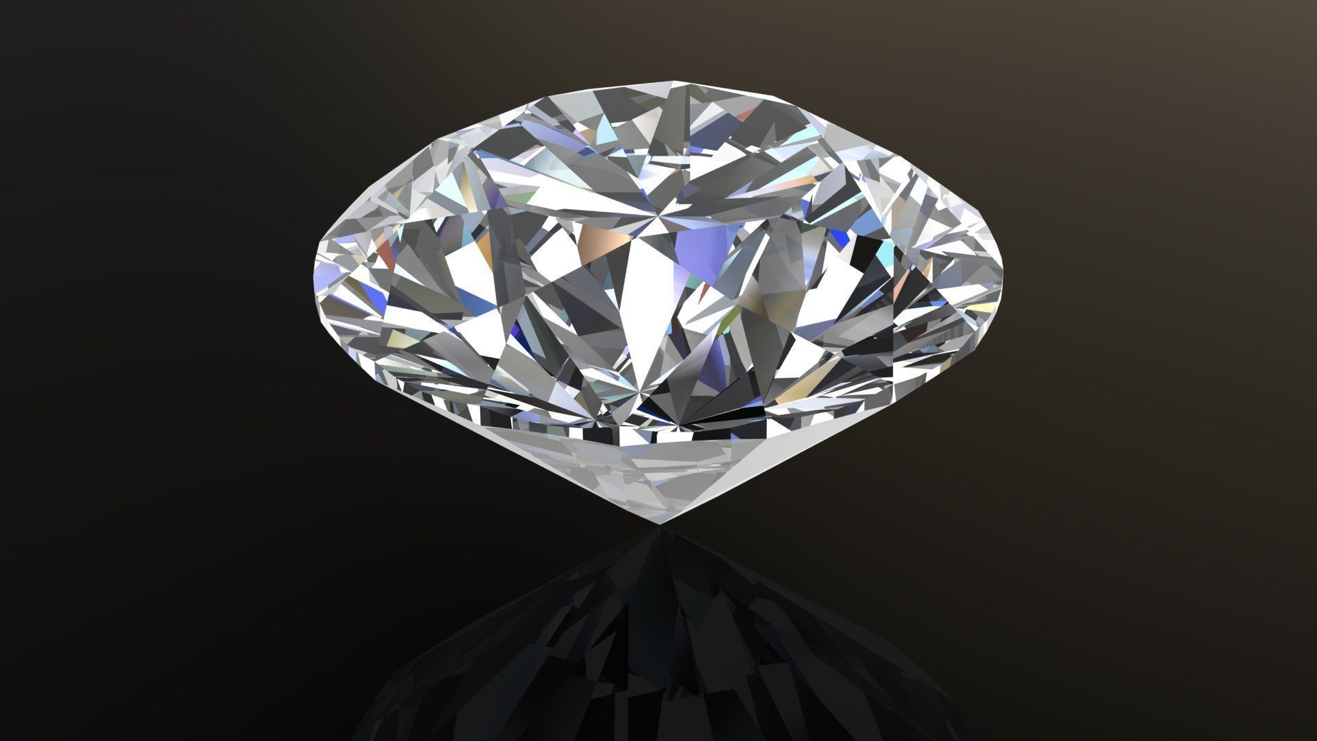 3D model Round Diamond 3d model VR / AR / low-poly | CGTrader