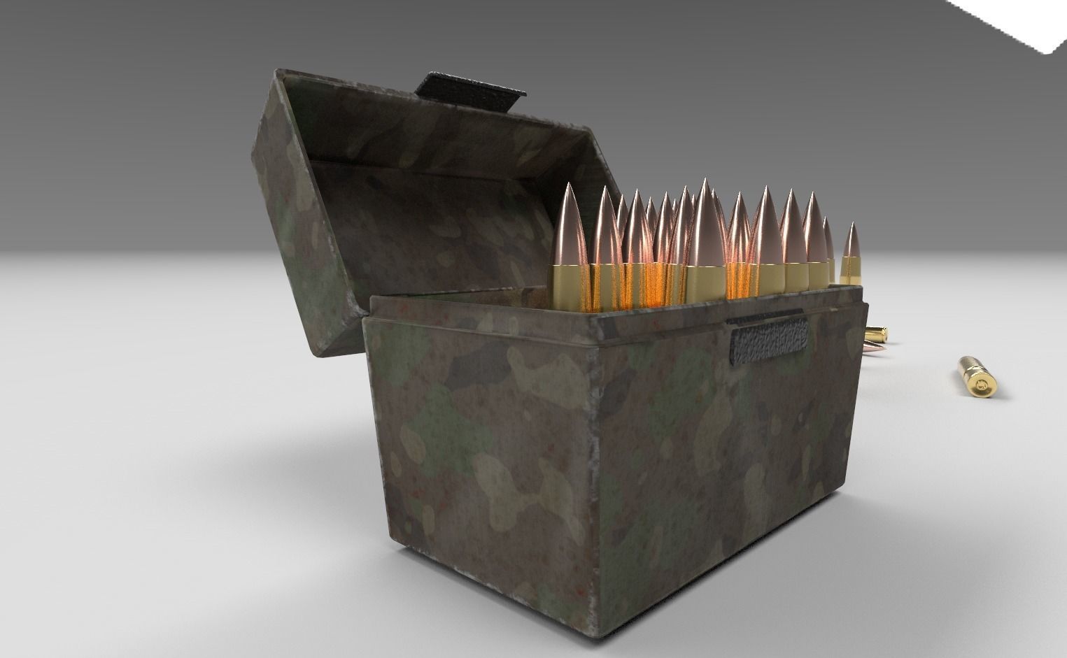 3D model Assault Rifle Ammo Set VR / AR / low-poly | CGTrader