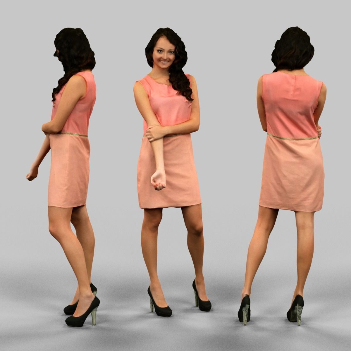 12 Realistic Female Characters 3D model | CGTrader