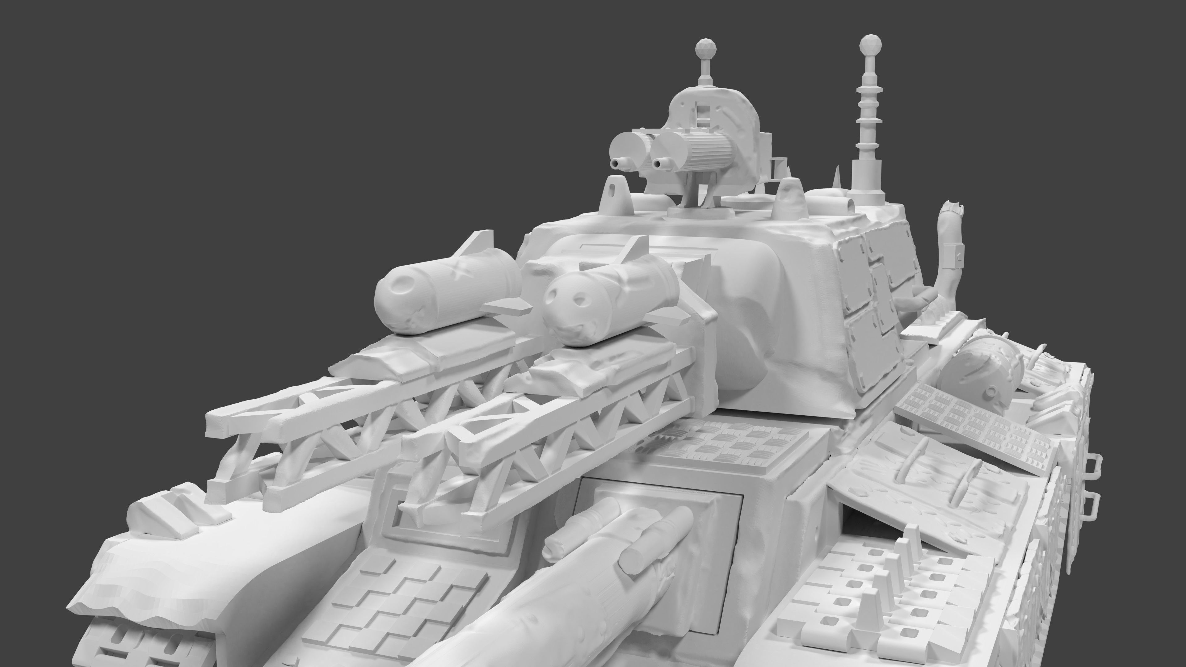 Ork Tank KV-1 3D print model 3D model 3D printable | CGTrader