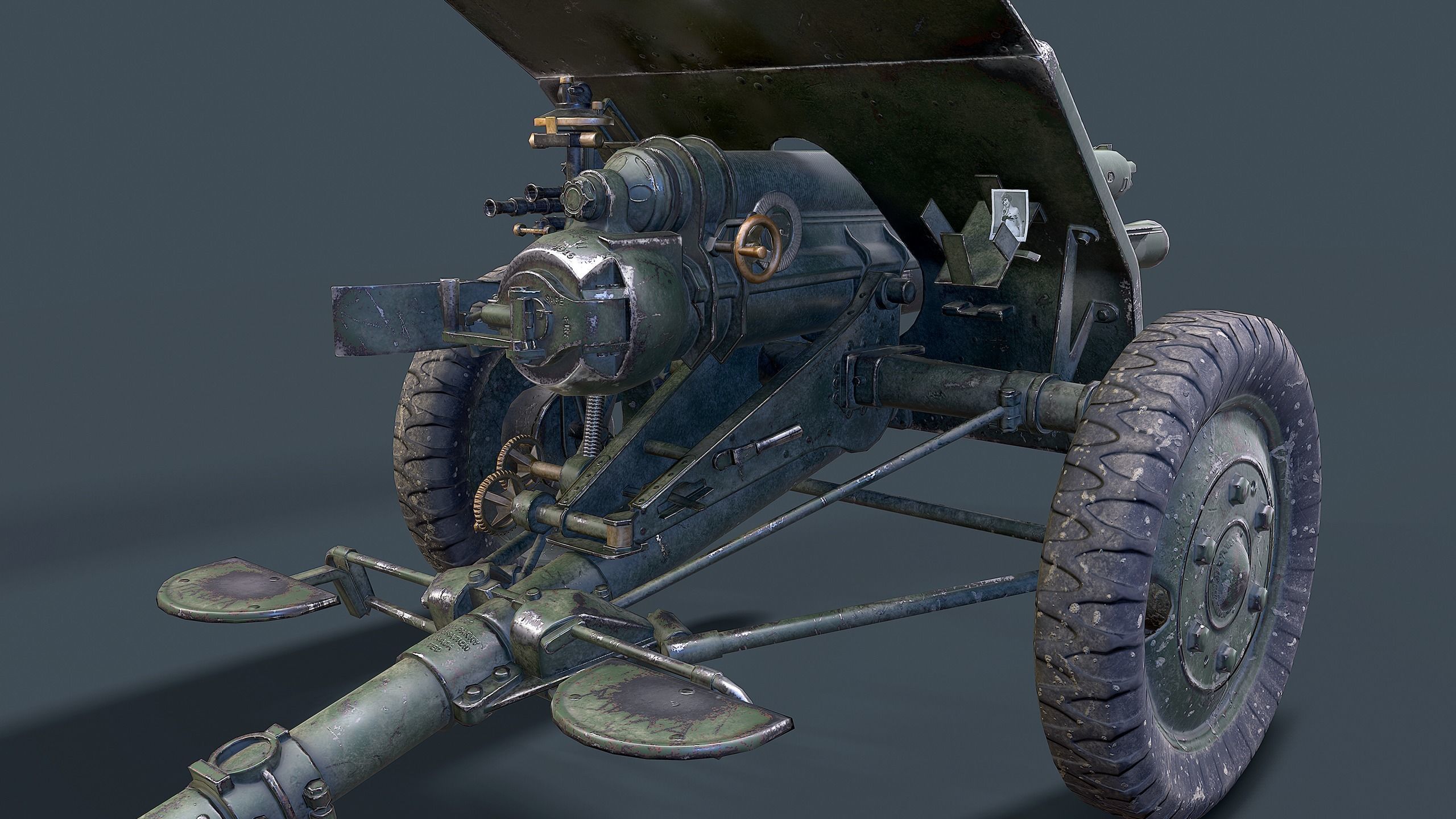 3D model QF 18-Pounder Gun VR / AR / low-poly | CGTrader